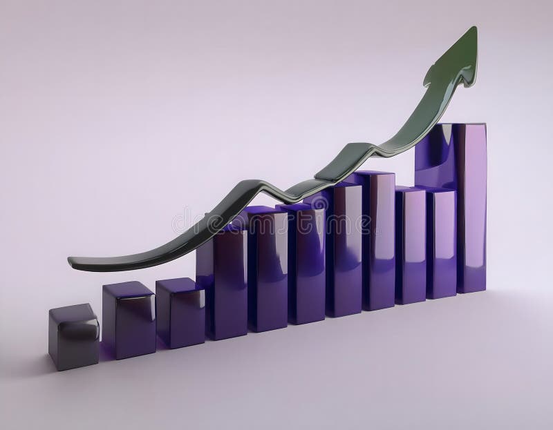 Financial Inclusion, Economy and Technology : 3D Icon of AI-driven Stock Market Analysis, Real ...