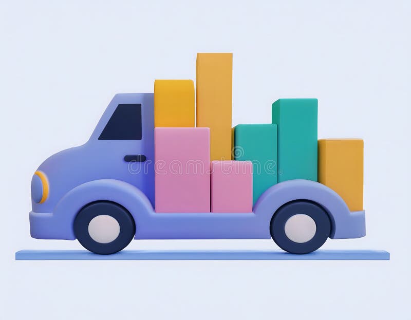 Financial Inclusion, Economy and Technology : 3D Icon of AI-driven Stock Market Analysis, Real ...