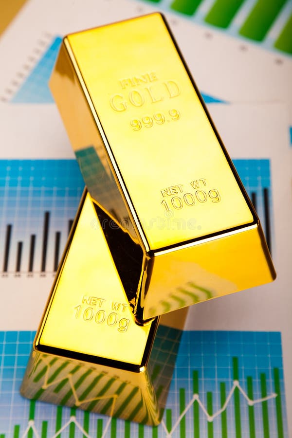 Financial Indicators,Chart,Gold Bar Stock Image - Image of gold ...