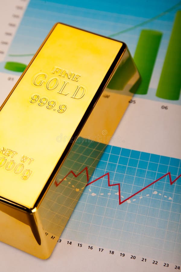 Financial Indicators,Chart,Gold Bar Stock Photo - Image of office, gold ...