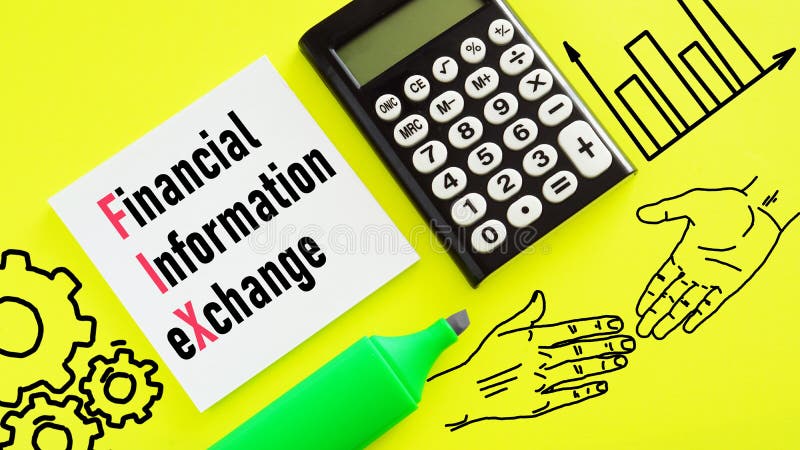 Financial Information Exchange FIX is Shown Using the Text Stock Image ...