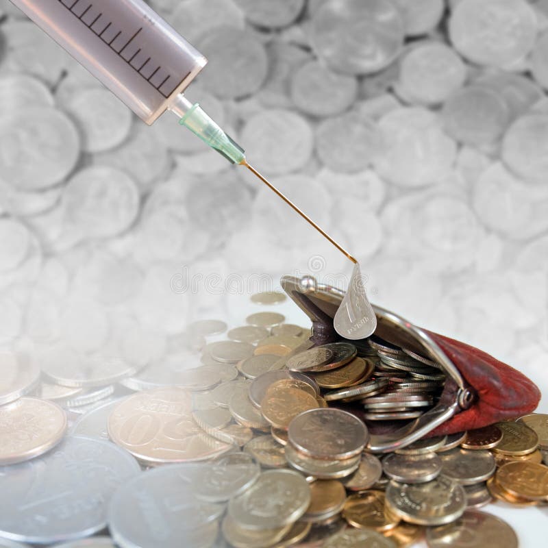 Financial injection stock image. Image of support, life - 6892355