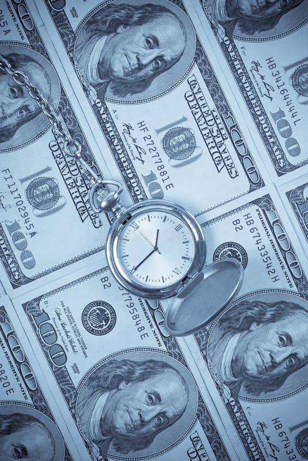 Time is Money stock photo. Image of bill, clock, dollar - 8964120