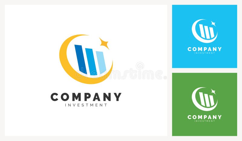 Financial Investment Statistic Graphic Chart Logo Design. Stock Vector ...
