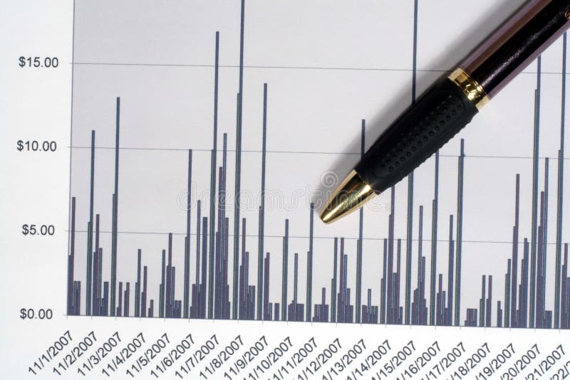 Financial Line Graph stock photo. Image of bookkeeper - 3873400