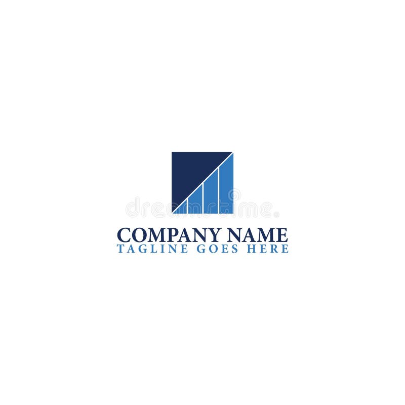 Financial Logo Design Template Isolated on White Background Stock ...