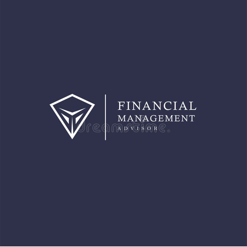 Financial Management Modern Logo Design Vector Illustration Stock ...