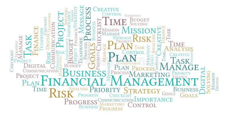 Financial Management Word Cloud, Made with Text only. Stock ...