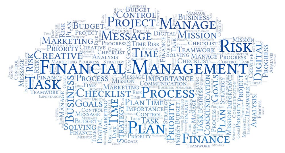 Financial Management Word Cloud, Made with Text only. Stock ...