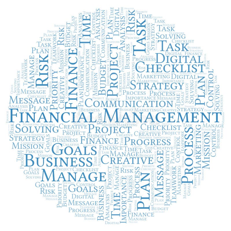 Financial Management Word Cloud, Made with Text only. Stock ...