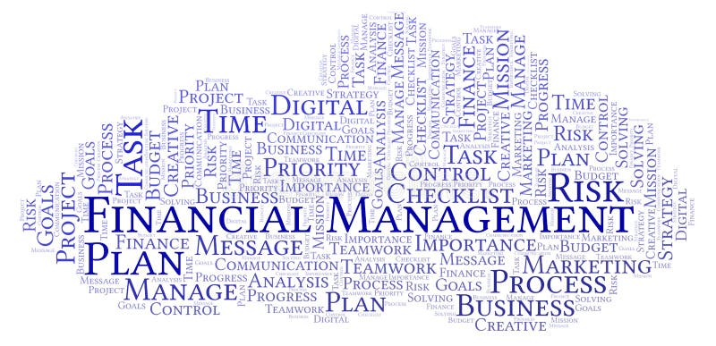 Financial Management Word Cloud, Made with Text only. Stock ...