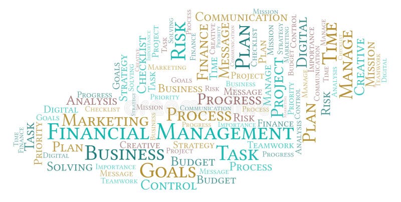 Financial Management Word Cloud, Made with Text only. Stock ...
