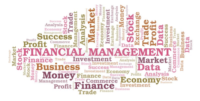 Financial Management Word Cloud. Stock Illustration - Illustration of ...