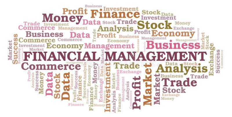 Financial Management Word Cloud Stock Illustration - Illustration of ...