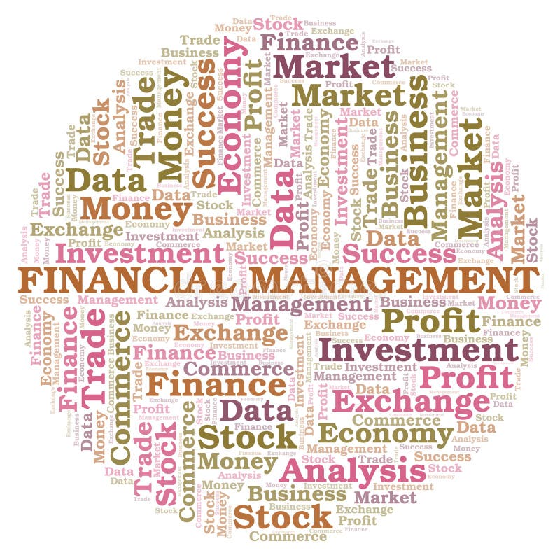 Financial Management Word Cloud Stock Illustration - Illustration of ...