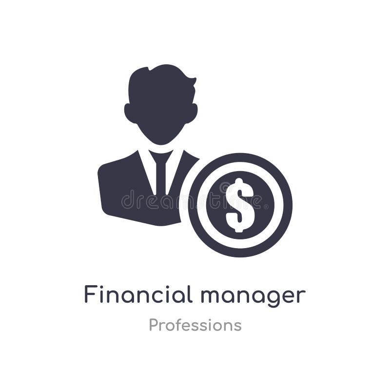 Financial Manager Icon. Isolated Financial Manager Icon Vector ...