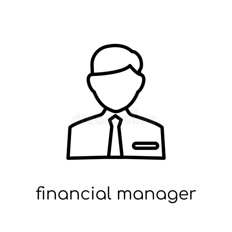 Financial Manager Icon stock vector. Illustration of capitalist - 120821572