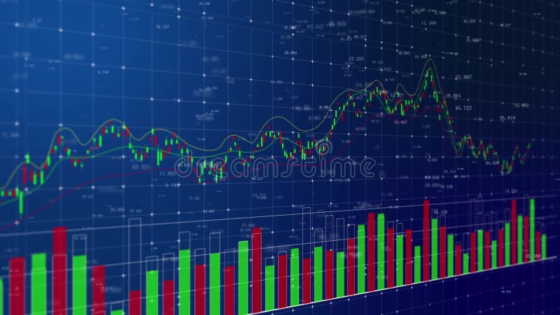 Trend Curve Chart of Financial Securities and Stock Market Stock ...