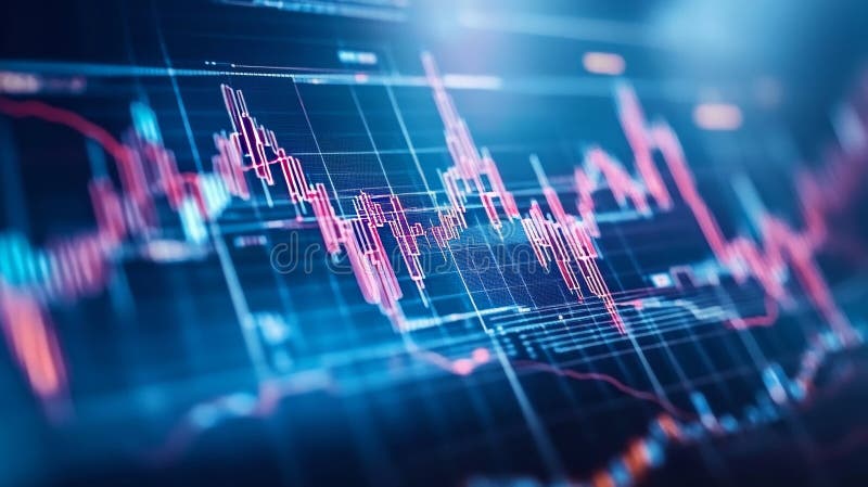 Financial Market Data Graph, Stock Exchange Trading, Cryptocurrency ...