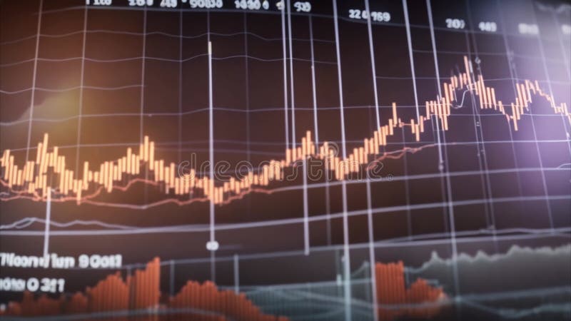 Financial Market Data Visualization Stock Footage - Video of ...