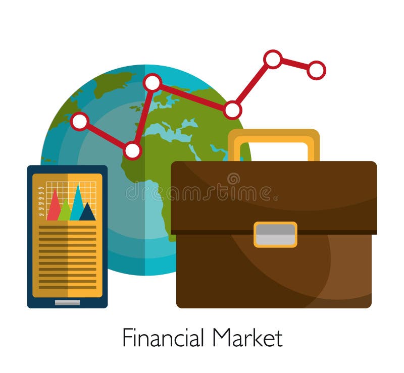 Financial market graphic stock vector. Illustration of growth - 63235581