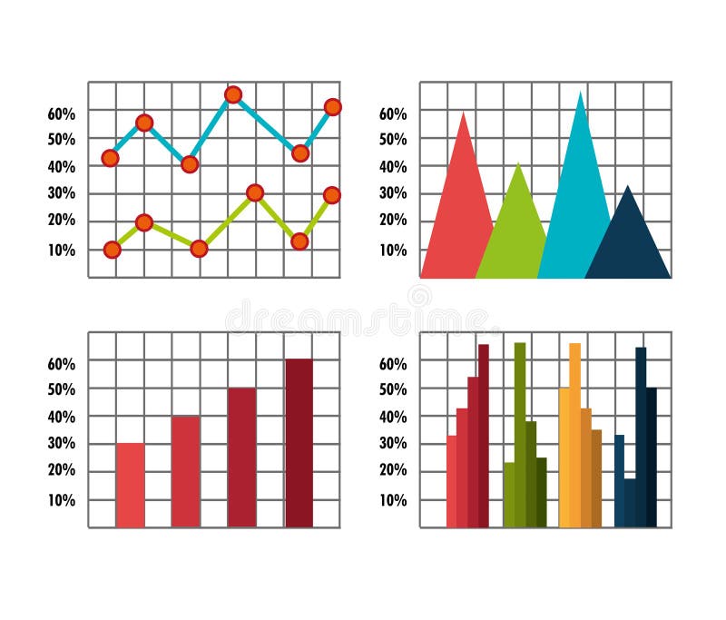 Financial Market Statistics Stock Vector - Illustration of savings ...