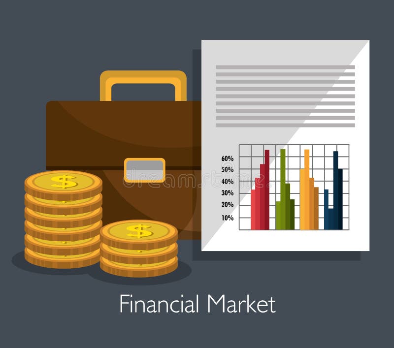 Financial Market Statistics Stock Vector - Illustration of dollar ...