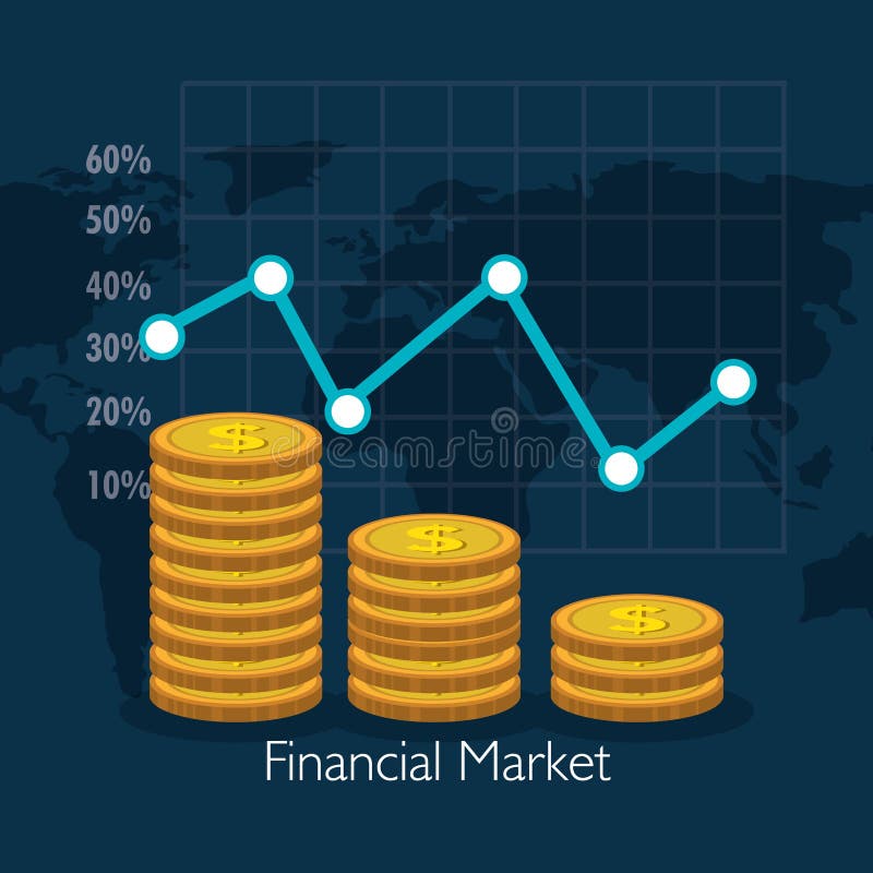 Financial Market Statistics Stock Vector - Illustration of vector ...