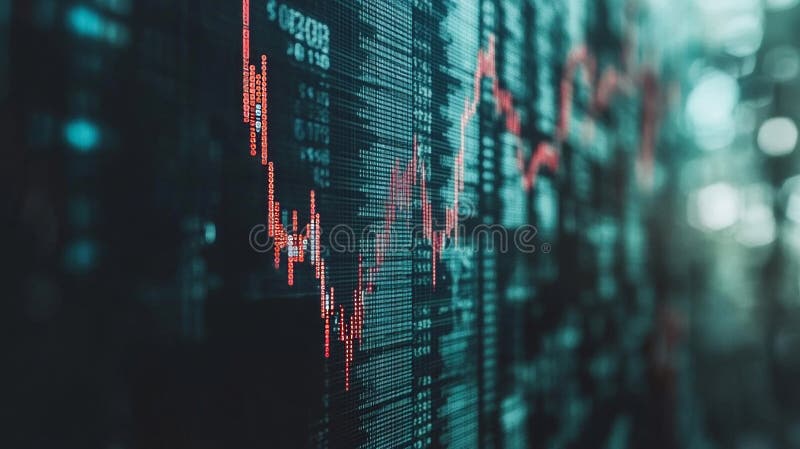 Financial Market Uptrend, Stock Market Chart Background, Bull Market, Stock Exchange Data Stock ...