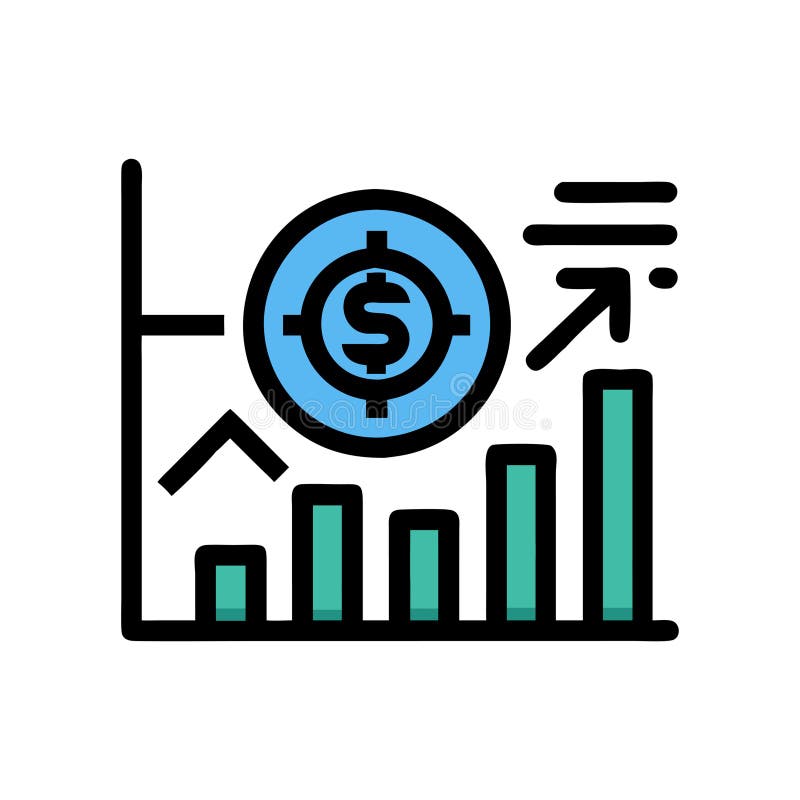 Financial Markets Icon for Analysis Stock Vector - Illustration of ...