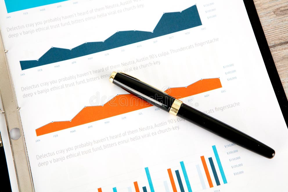 Financial Materials and Pen on it Stock Photo - Image of life, money ...