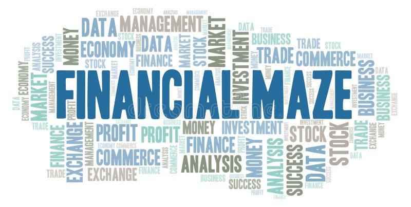 Financial Maze word cloud. stock illustration. Illustration of cloud ...