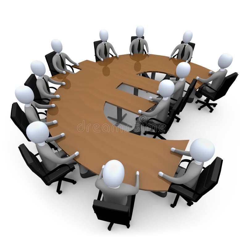Financial Meeting stock illustration. Illustration of cooperation ...