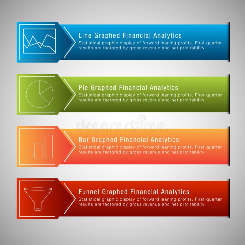 Financial Menu Set stock vector. Illustration of clip - 50303193