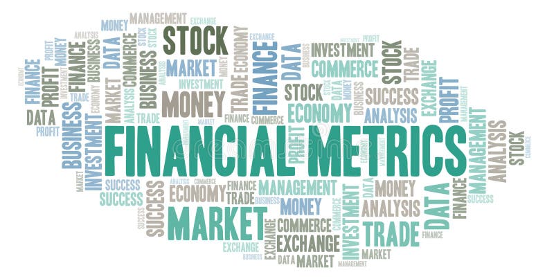 Financial Metrics Word Cloud. Stock Illustration - Illustration of ...