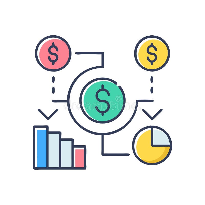 Financial Modeling Icon for Analysts Stock Vector - Illustration of ...