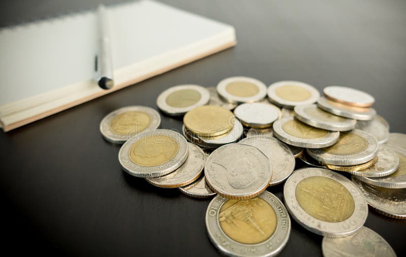 Financial Money Planning on a Notebook Stock Image - Image of plan ...