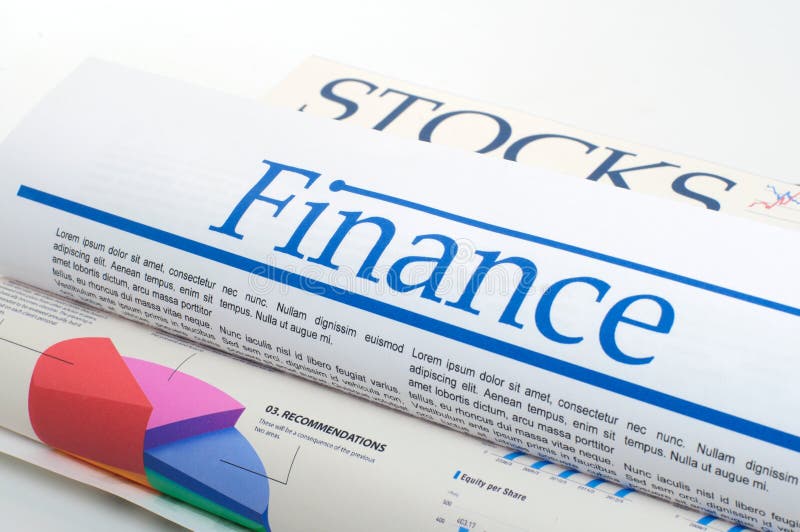 Financial newspaper stock image. Image of document, form - 30746485