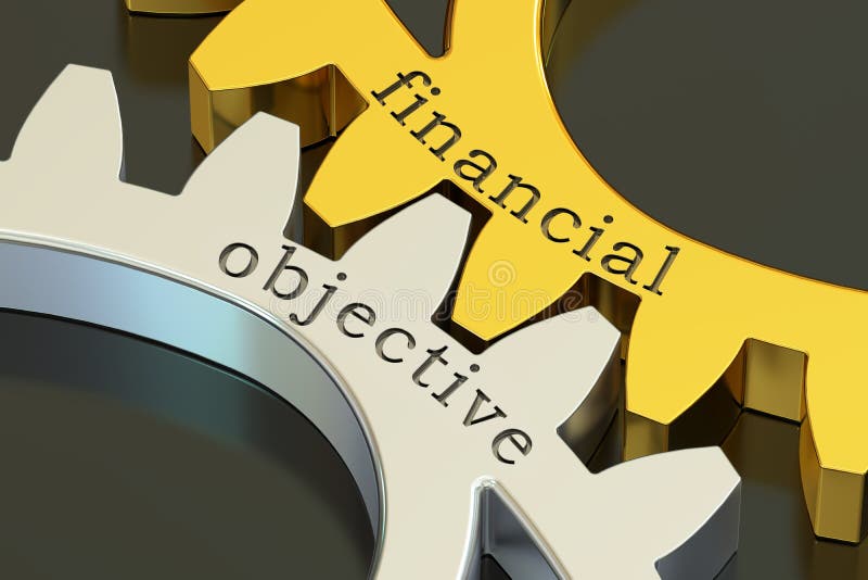 Financial Objective Concept on the Gearwheels, 3D Rendering Stock ... Financial Objective Concept on the Gearwheels, 3D Rendering Stock ...