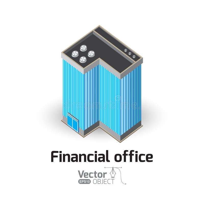 Financial office stock vector. Illustration of isometric - 63504311