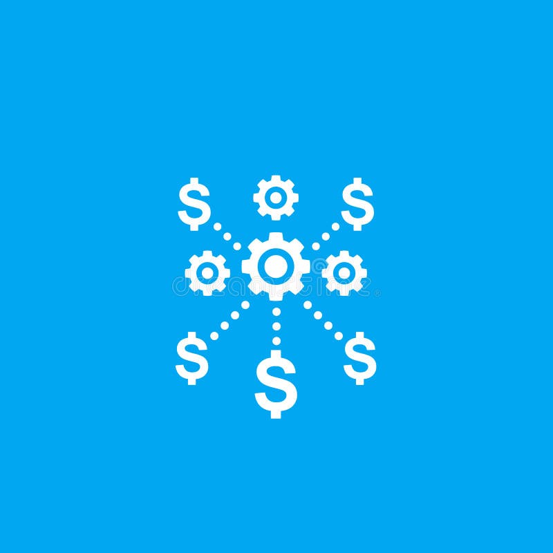 Financial Operations Concept, Vector Icon on White Stock Vector ...