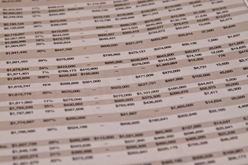 stock photo. Image of newspaper, page, rich, paper, shares - 13022064