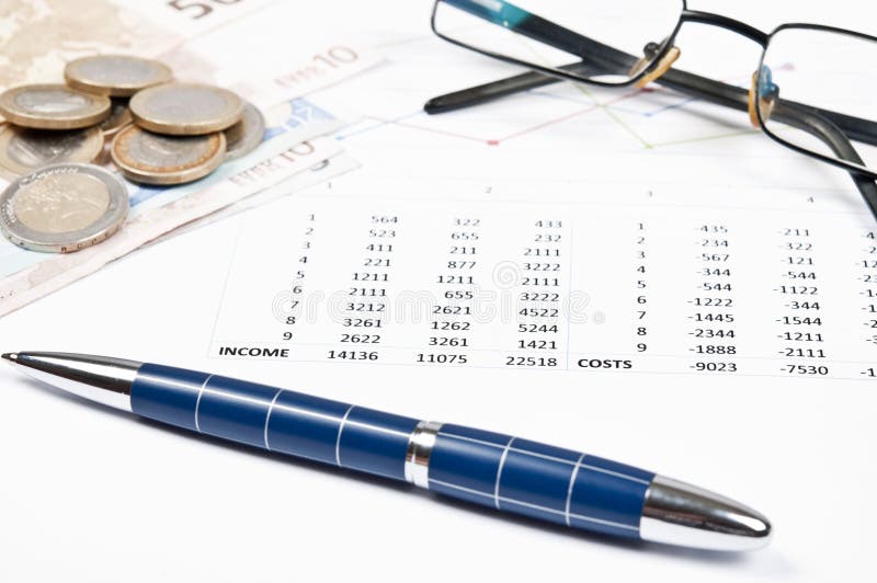 Financial paper stock photo. Image of development, business - 20110768