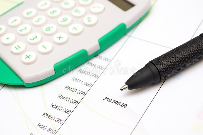 Financial Paper Charts and Graphs Stock Image - Image of calculation ...