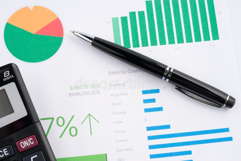 Financial paper charts stock image. Image of finance - 86627625
