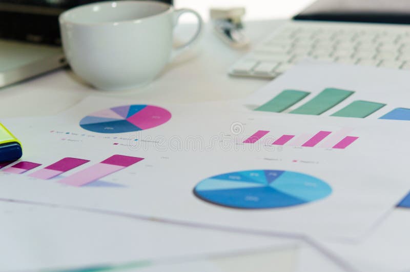 Financial paper charts stock image. Image of profit - 100434543
