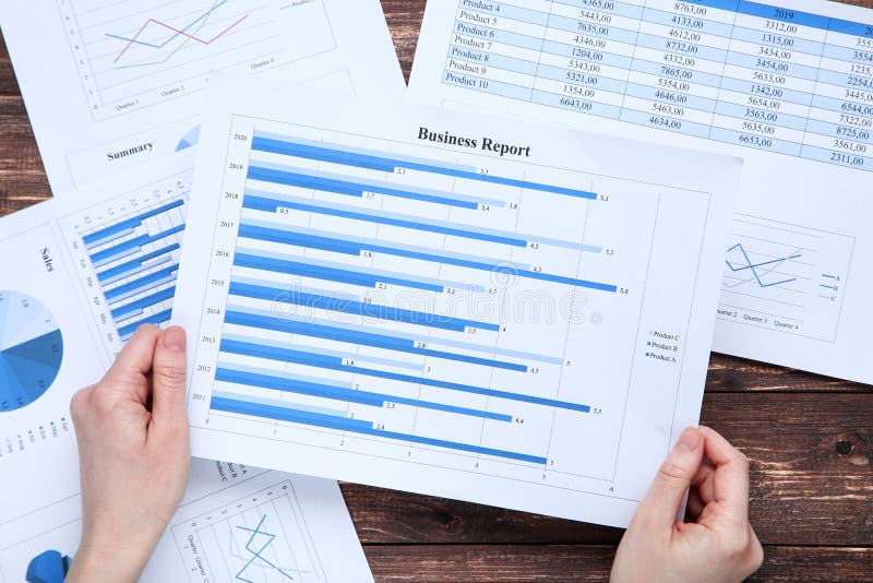 Financial papers stock photo. Image of investment, analysis - 163668462