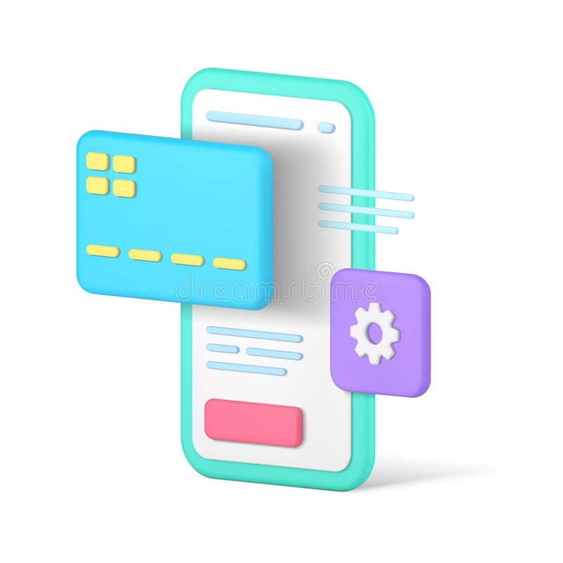 Financial Payment Mobile Application Credit Card Transaction Smartphone ...