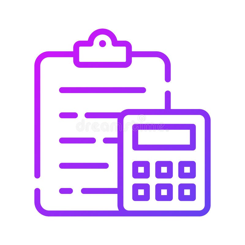 Financial Plan Icon in Modern Style, Business Accounting Vector Stock ...