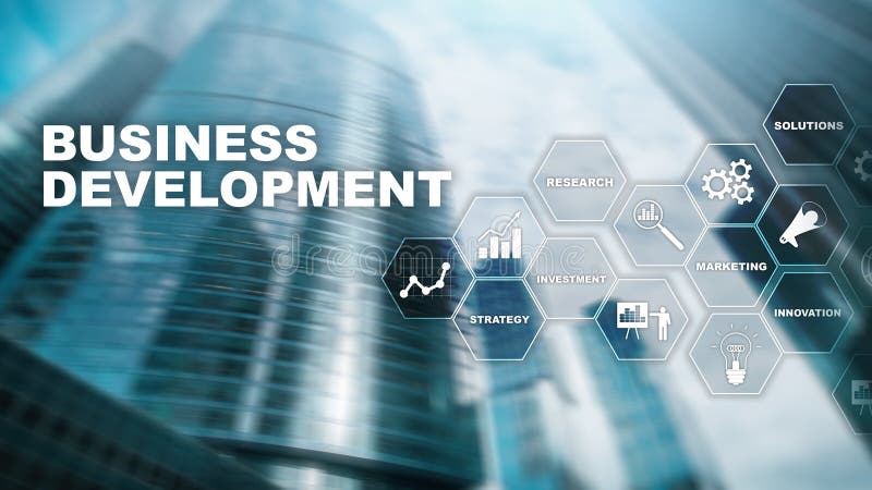 Financial Plan Strategy Development Process Graphic Concept Stock Photo ...